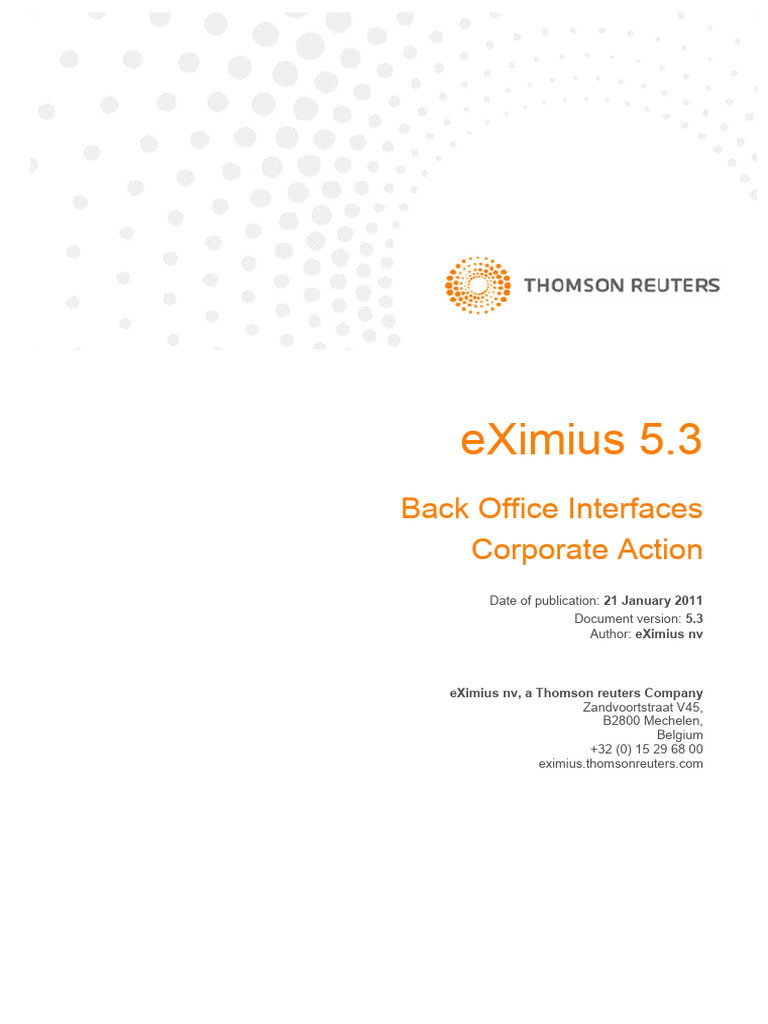 EDOC - 5.3 Corporate Action | PDF | Computing
