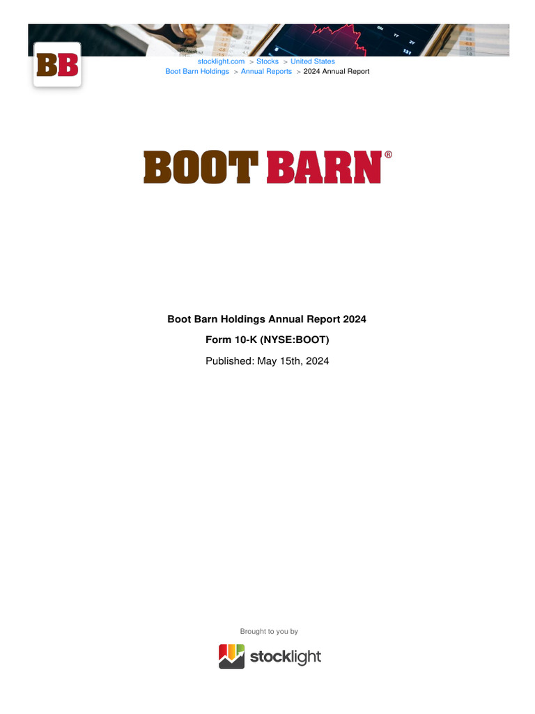 Boot Barn Method Intro | PDF | E Commerce | Retail