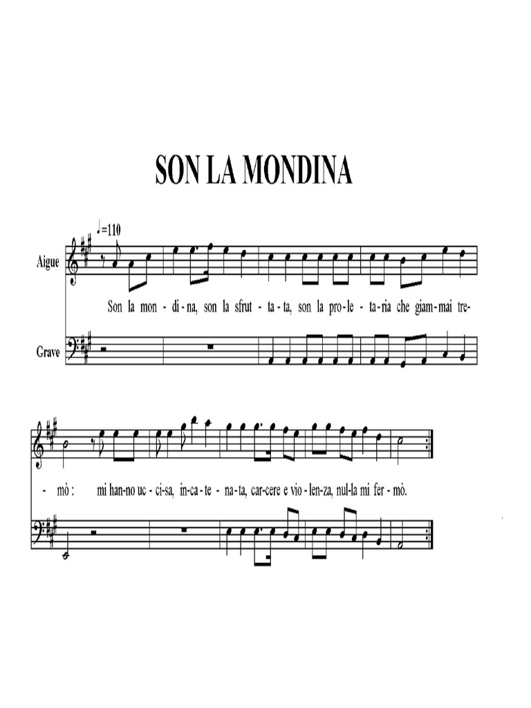 Son La Mondina | PDF