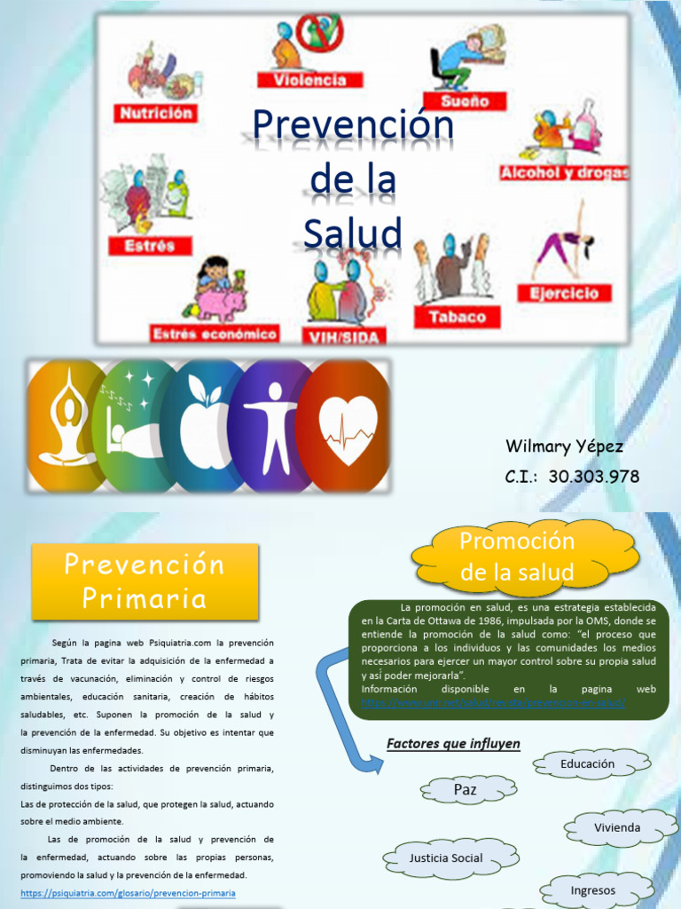 Prevención y Promoción de la Salud | PDF | Asistencia sanitaria ...