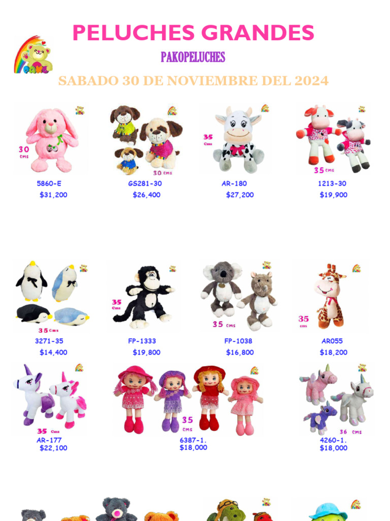 Pako Peluches Peluches Grandes | PDF