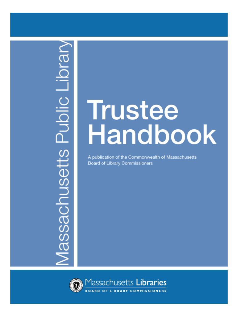 2018-Handbook MA Library Trustees | PDF | Board Of Directors | Committee