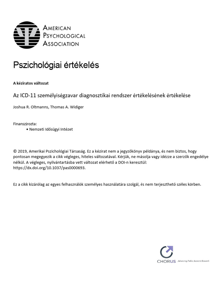 Borderline Pattern Scale hu | PDF