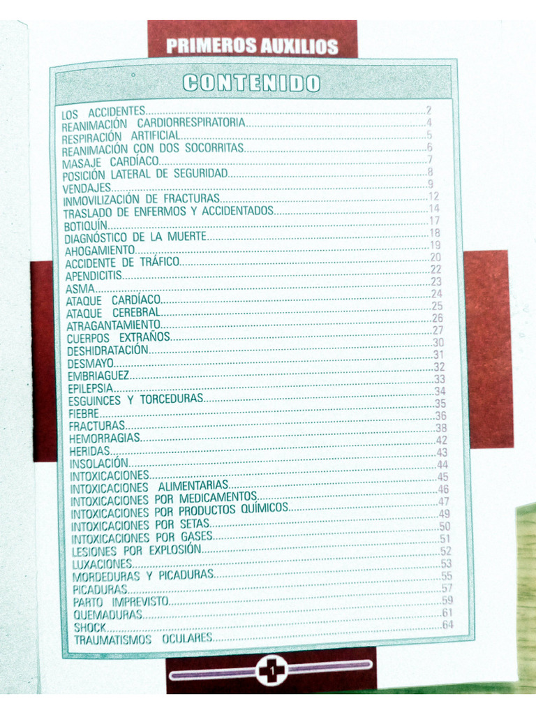 Cartilla primeros auxilios(1) | PDF