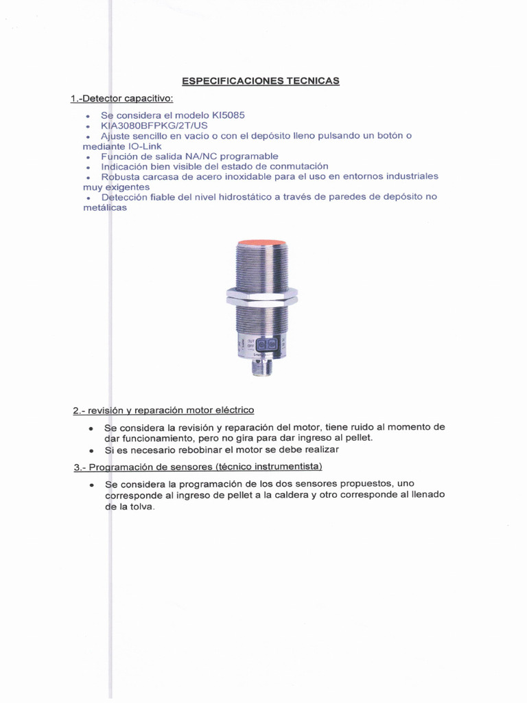 Especificaciones Técnicas - 000570 | PDF