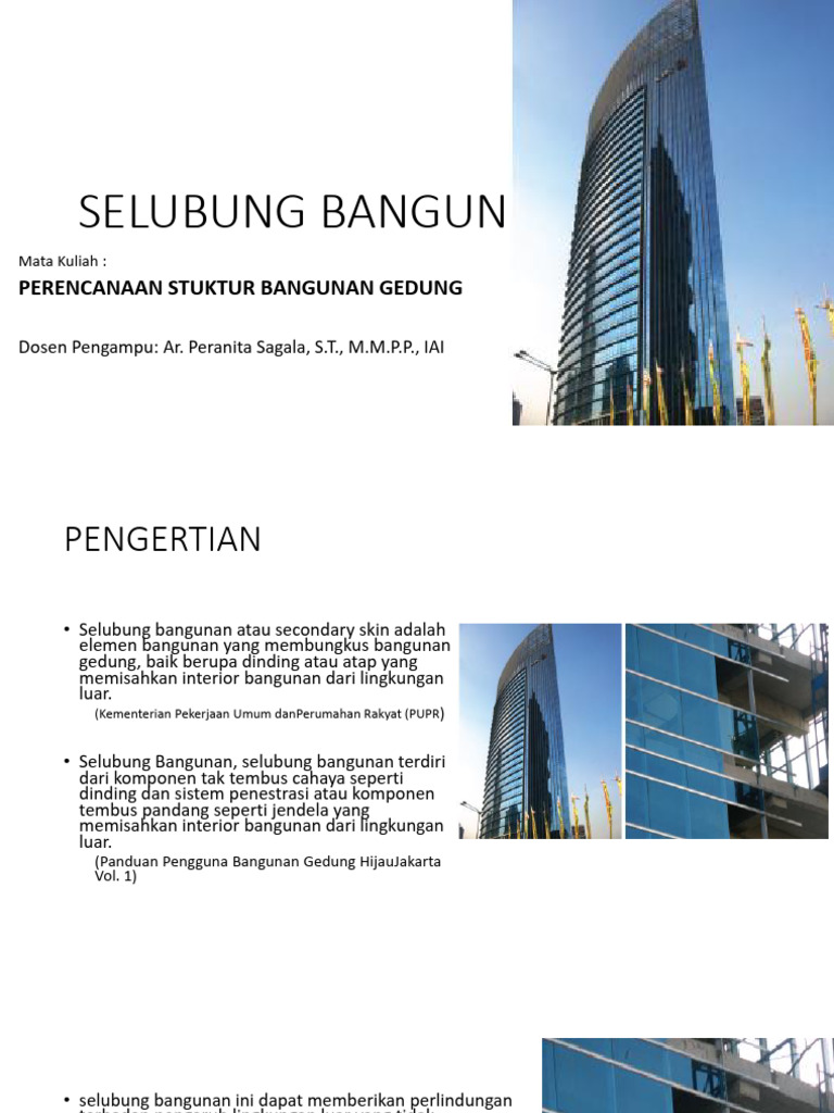 Manfaat dan Desain Selubung Bangunan | PDF