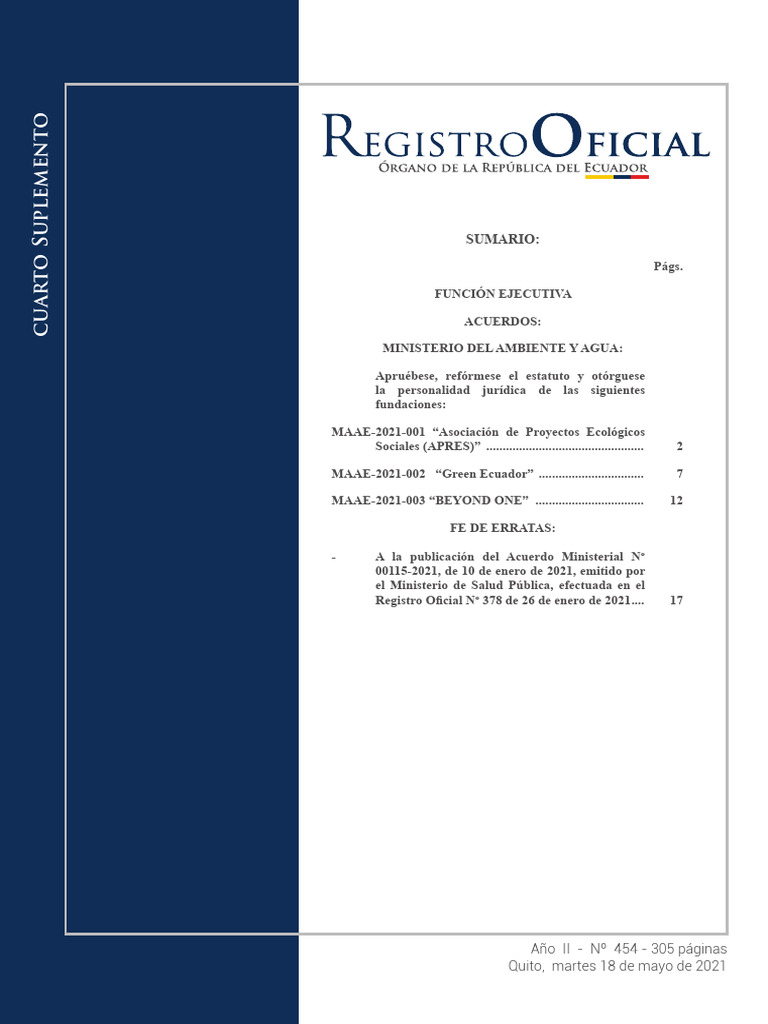 Reglamento para El Manejo de La Historia Clínica Única - Compressed | PDF