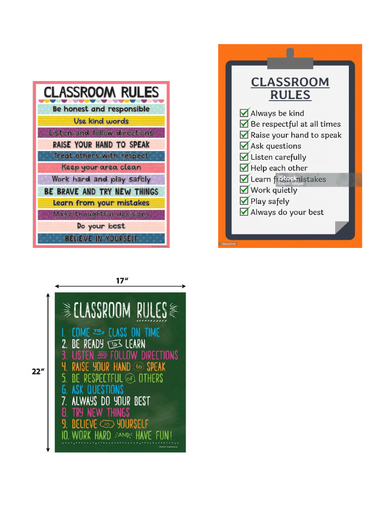 Classroom rules | PDF