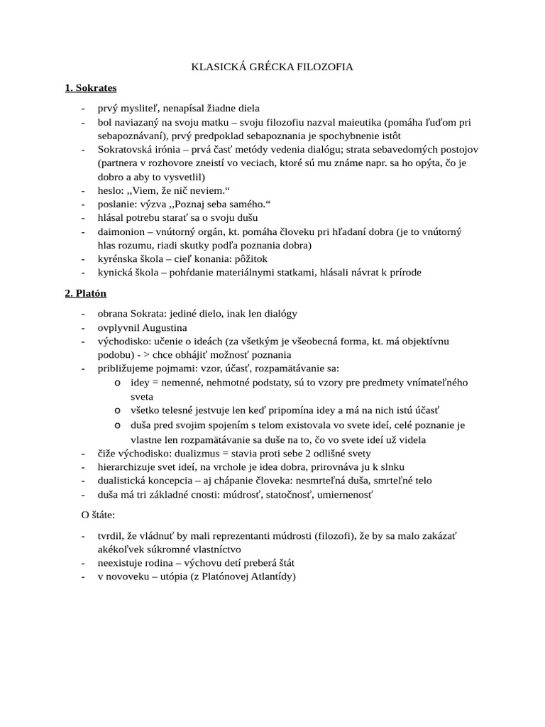 Grécka filozofia | PDF