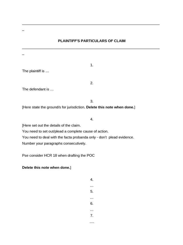 Plaintiff's Claim Details | PDF