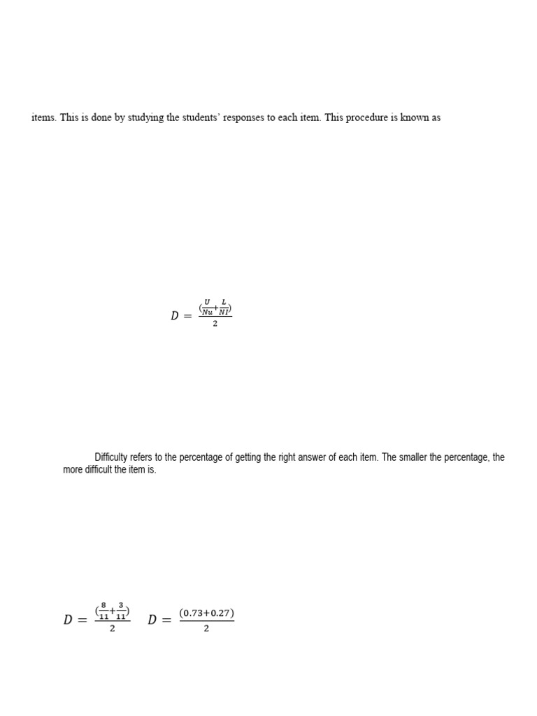 2 Handouts MAKING AN ITEM ANALYSIS | PDF | Multiple Choice | Evaluation Methods
