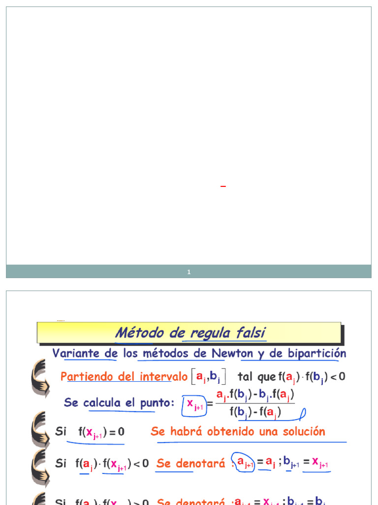 Metódo Regula Falsi | PDF