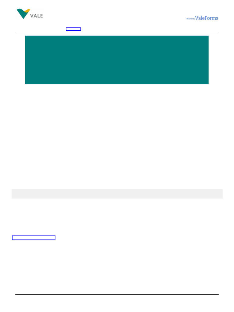 ValeForms - Form - Self Screening | PDF