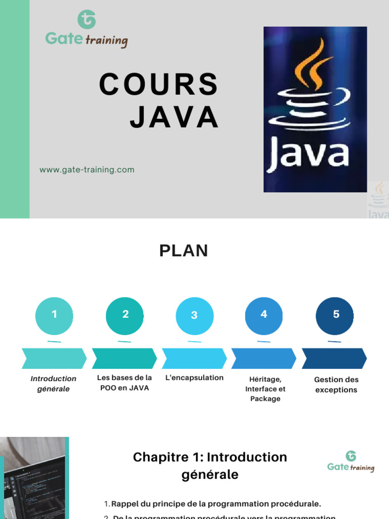 Introduction à la POO en Java | PDF | Structure de contrôle | Classe ...