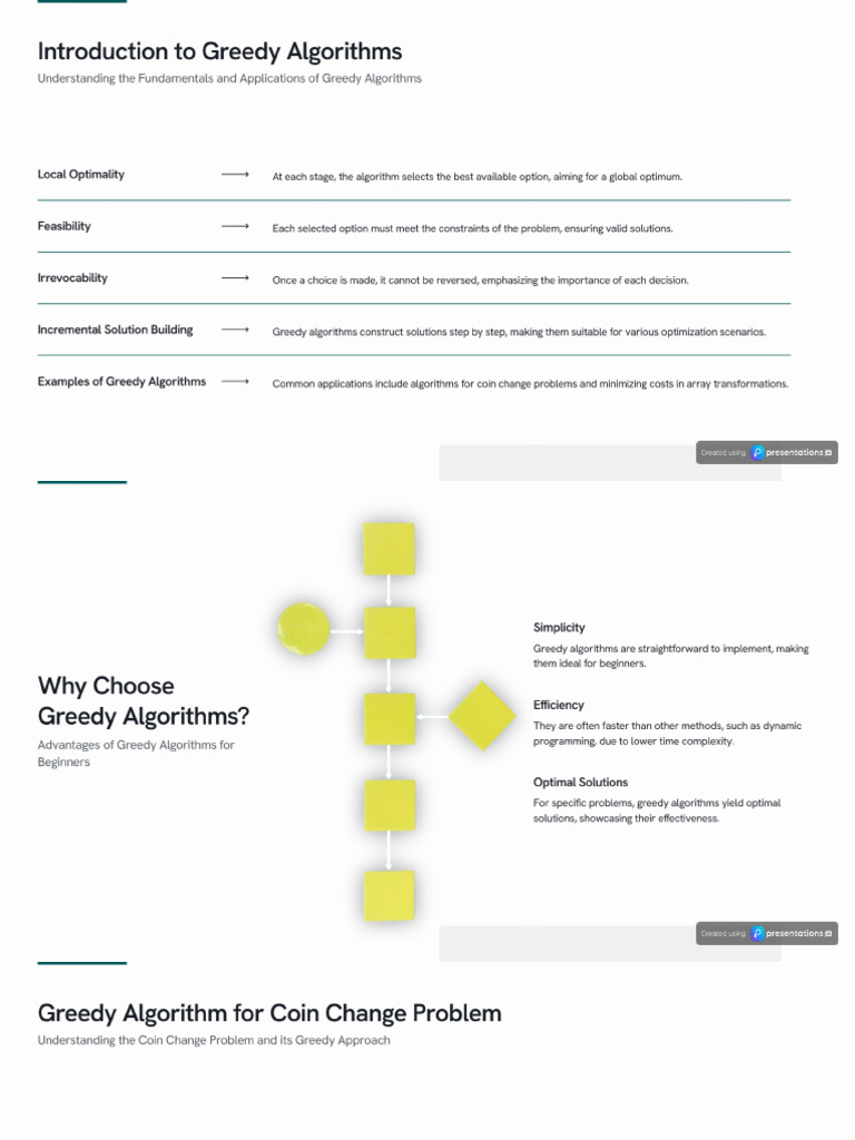 Workshop on Greedy Algorithms Advantages and Examples (1) | PDF