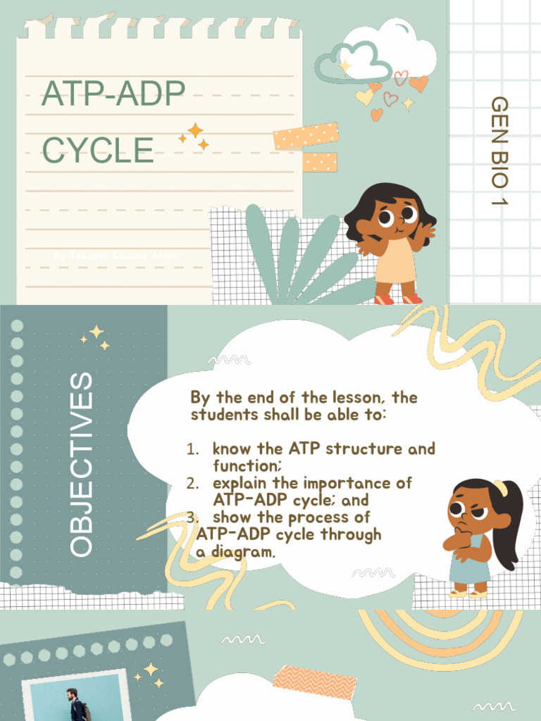 1 ATP-ADP CYCLE.pptx | PDF | Adenosine Triphosphate | Adenosine Diphosphate