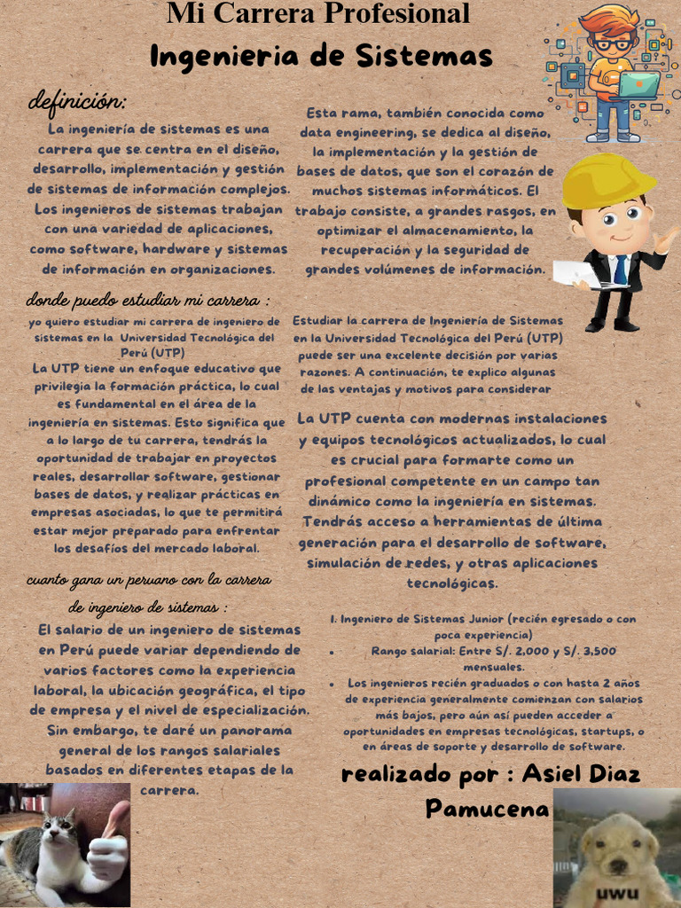 Cartel Póster Proceso Creativo Scrapbook Marrón y Blanco | PDF | Ingeniería de Sistemas | Software