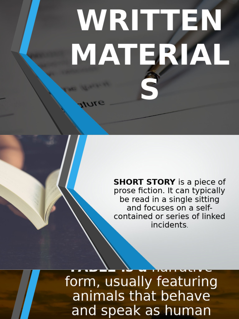 The Short Story Is A Piece of Prose | PDF