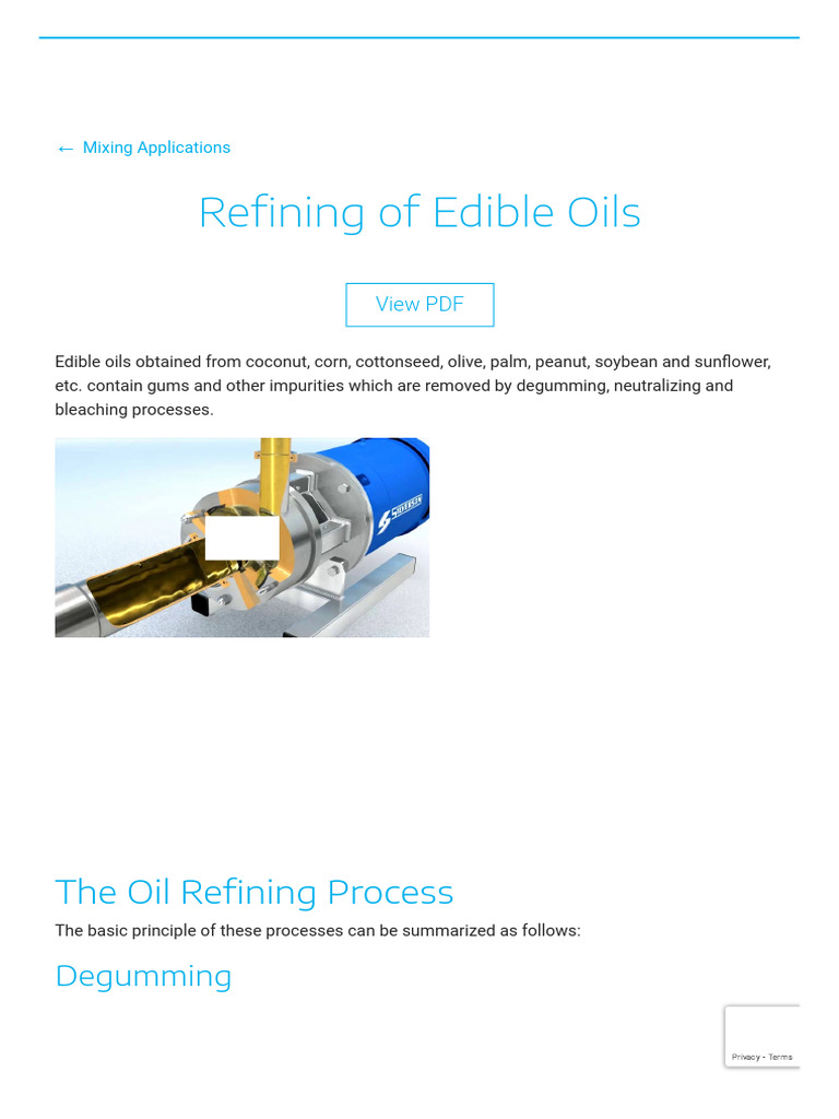 Edible Oil Refining Process | PDF | Materials | Chemistry