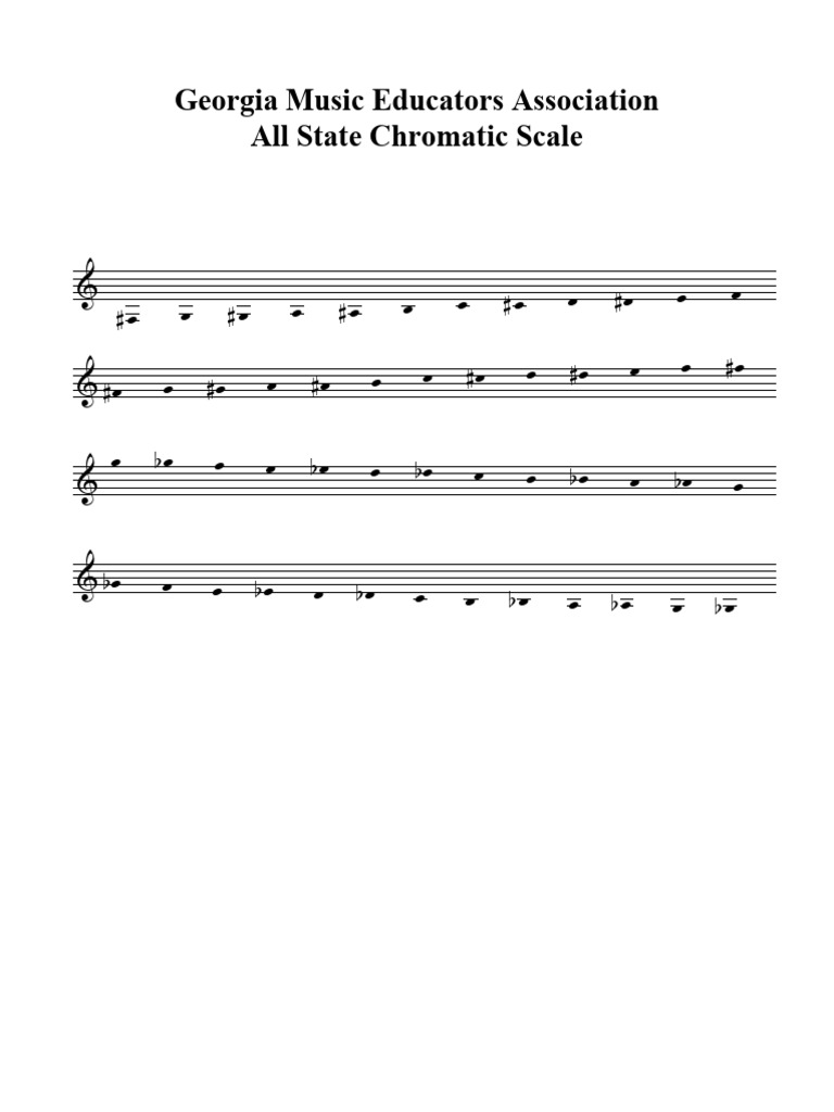 2024-20205 GMEA Chromatic Scale | PDF