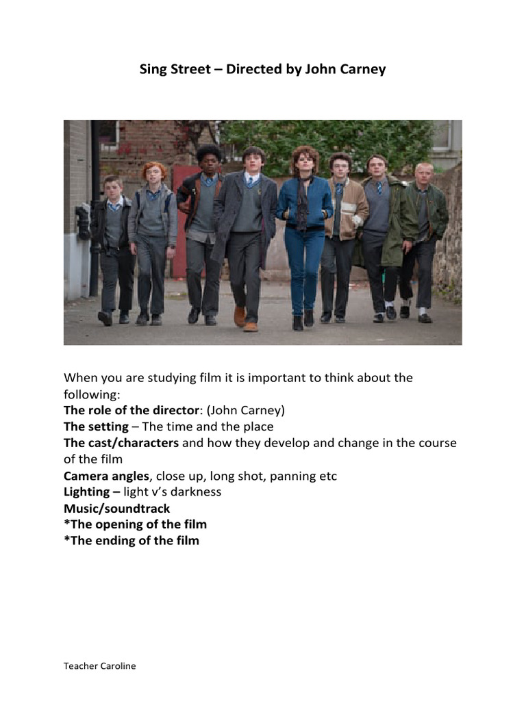 Sing-Street-Notes | PDF