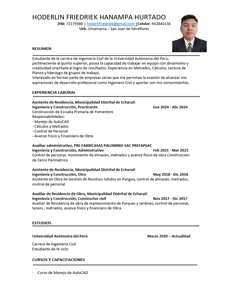 Formato de CV. | PDF