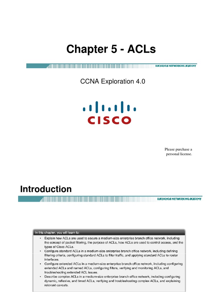 Ccna Exp4 Chapter05 Acls Pdf Port Computer Networking