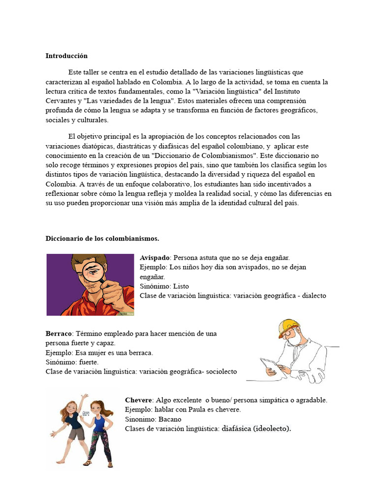 Diccionario de Los Colombianismos | PDF | Lingüística | Lengua española