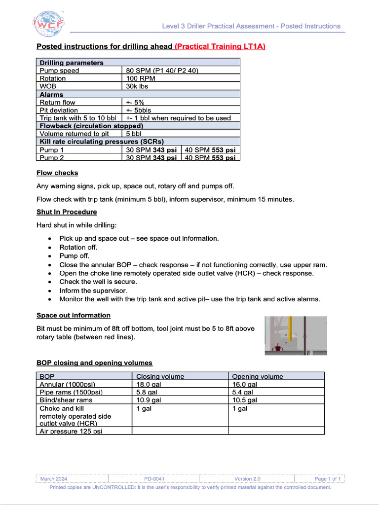 Practical Training LT1A - Posted Instructions | PDF