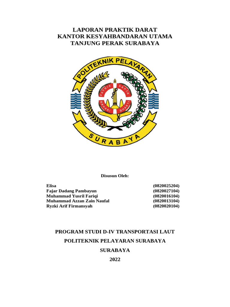 Fix LAPORAN MAGANG - KSU TG PERAK SBY. | PDF