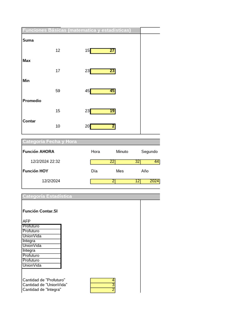 Ejercicios de Funciones | PDF