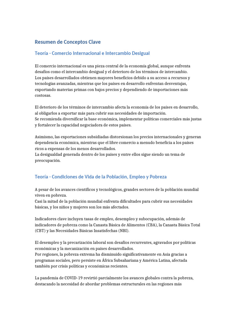 Resumen Conceptos Claves | PDF