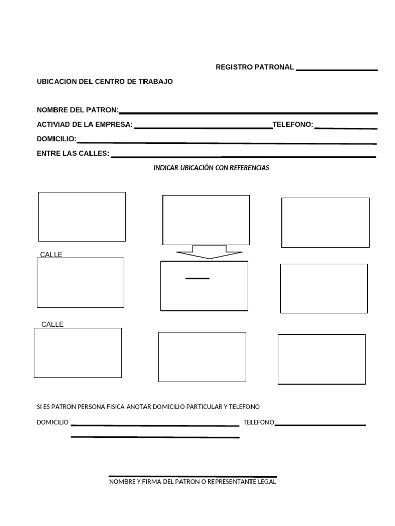 Formato de Croquis IMSS Editable | PDF