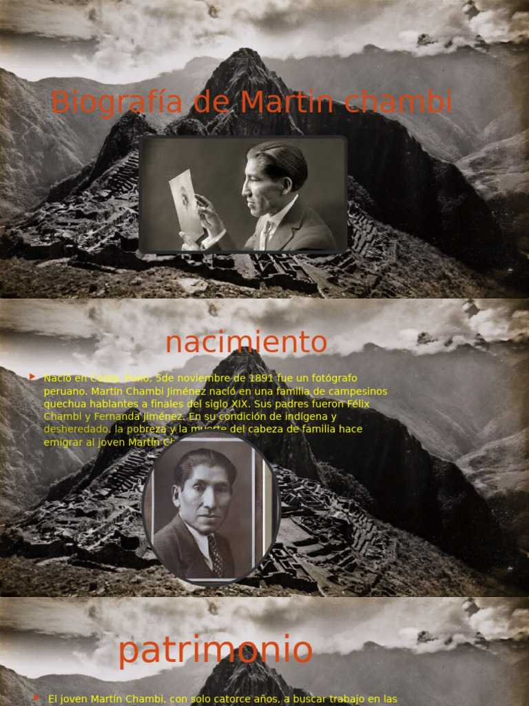 Biografía de Martín Chambi, fotógrafo peruano | PDF | Perú