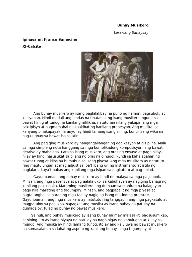 Buhay Musikero | PDF