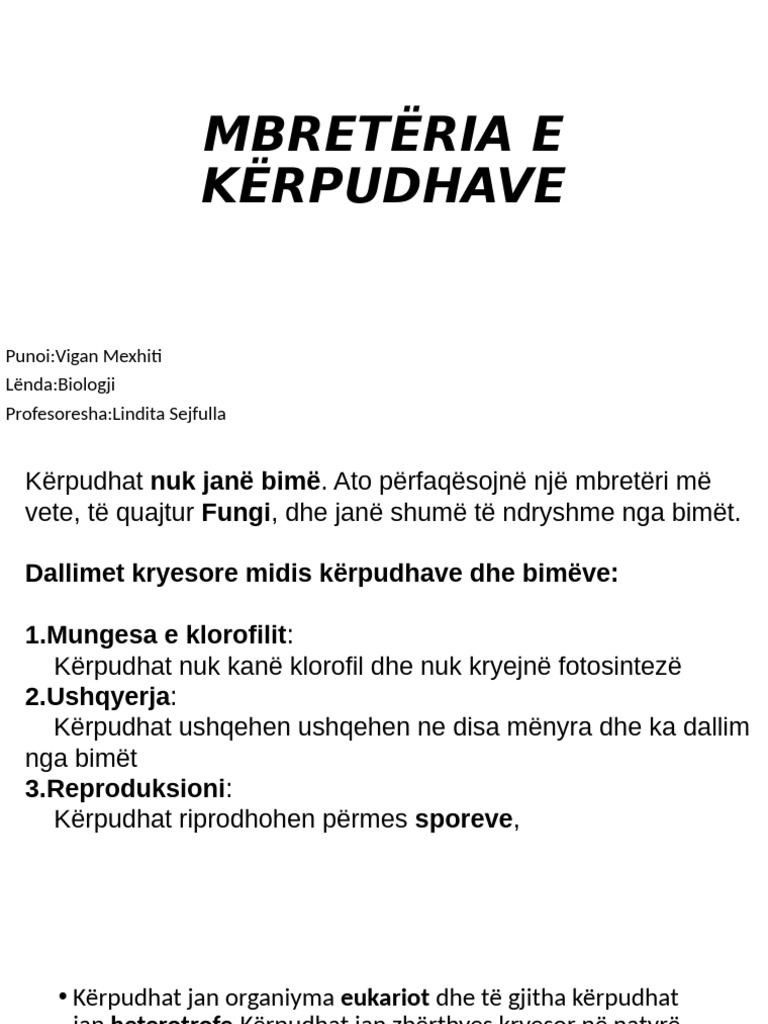 Mbretëria e Kërpudhave | PDF