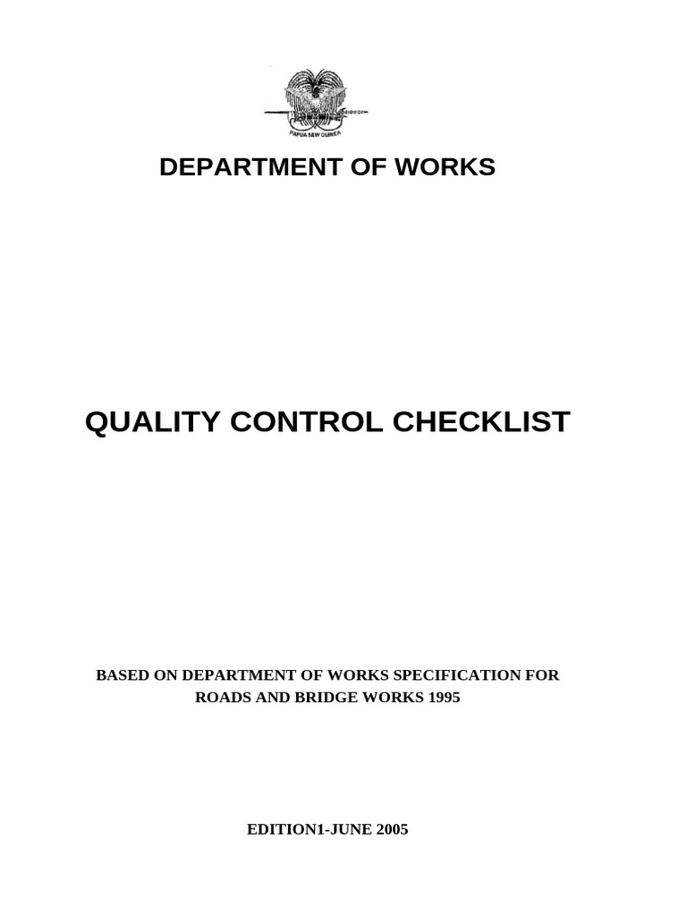 DOW 1995 Check List | PDF | Deep Foundation | Concrete