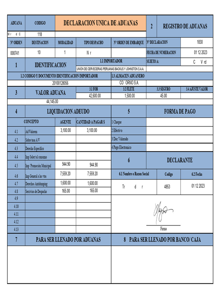 DUA IMPORTACIÓN-CASOS 3 | PDF | Comercio | Negocios Internacionales