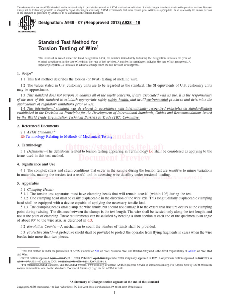 Astm A938 18 | PDF | Materials Science | Mechanics