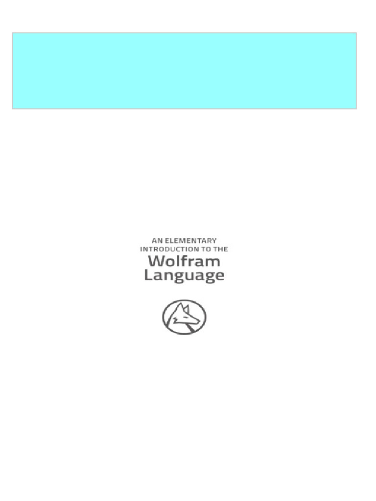 Instant Download An Elementary Introduction to the Wolfram Language ... Instant Download An Elementary Introduction to the Wolfram Language ...