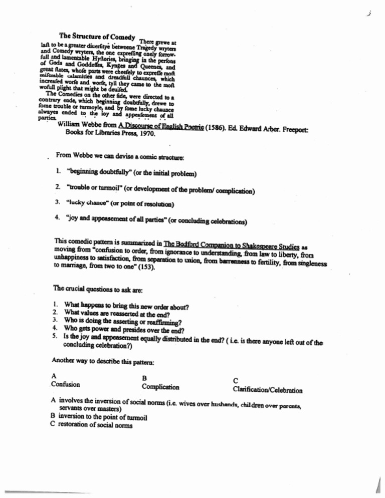 The Structure Of Comedy Pdf