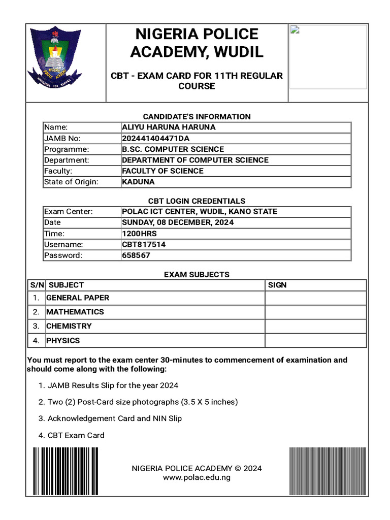 Polac - Edu.ng Exam Slipshow 81751 | PDF