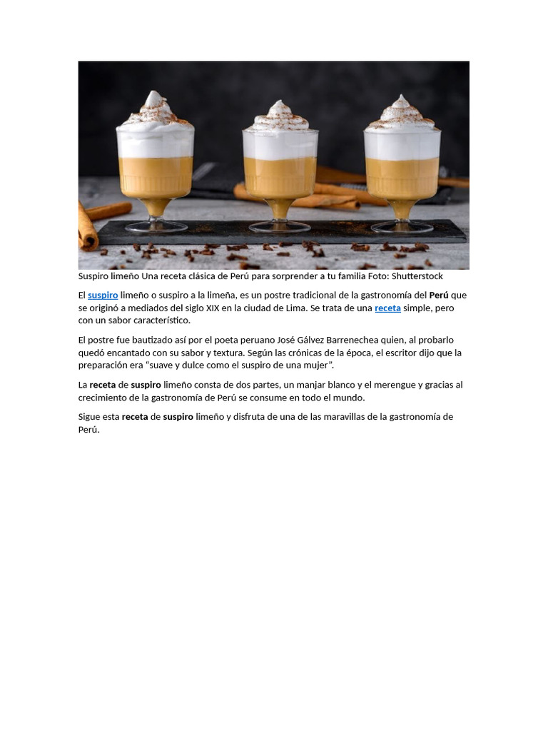 Suspiro Limeño | PDF