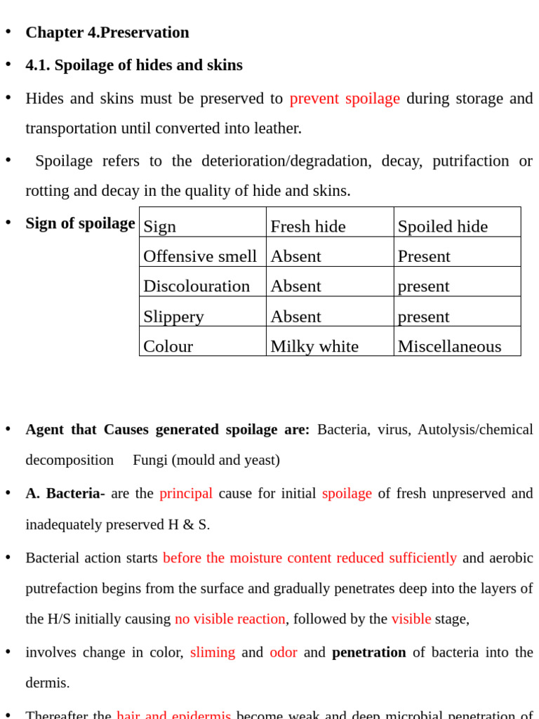 Skin Preservation Techniques Explained | PDF | Decomposition