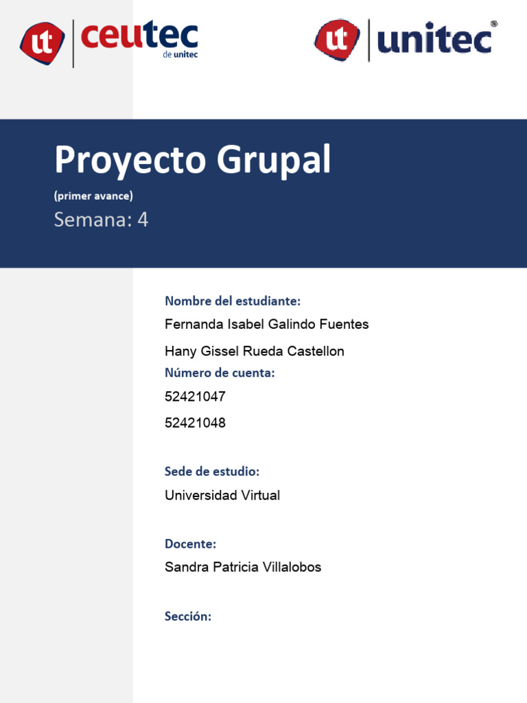 Annotated-Tarea 4.1 Primer Avance Hany Ruedas, Fernanda Galindo 52421048, 52421047 | PDF ...