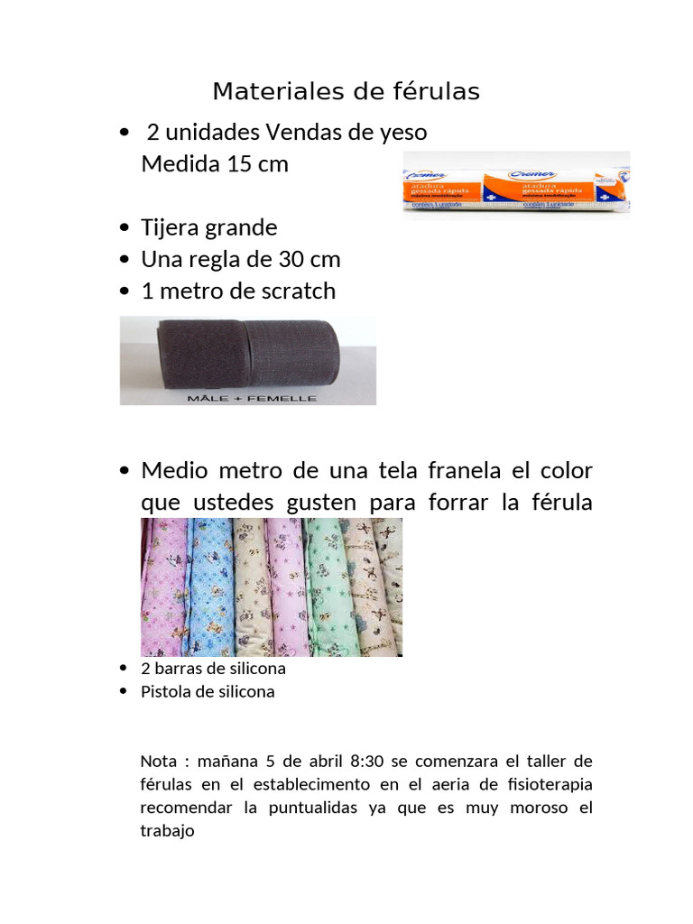 Materiales de Férulas 2024 Estimulacion Temprana | PDF