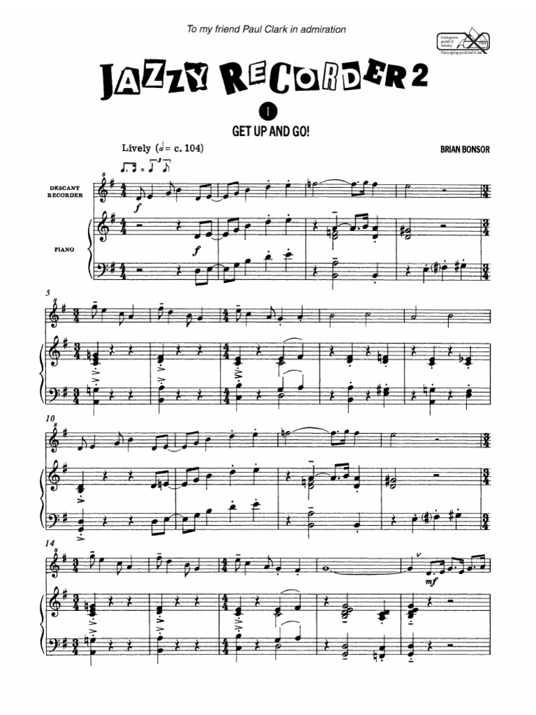 Jazzy Recorder 2 Pieces Draft | PDF