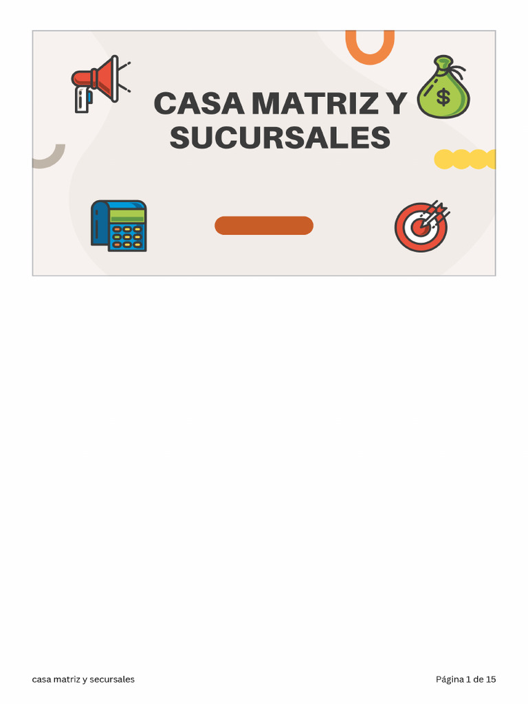 Casa Matriz y Secursales | PDF