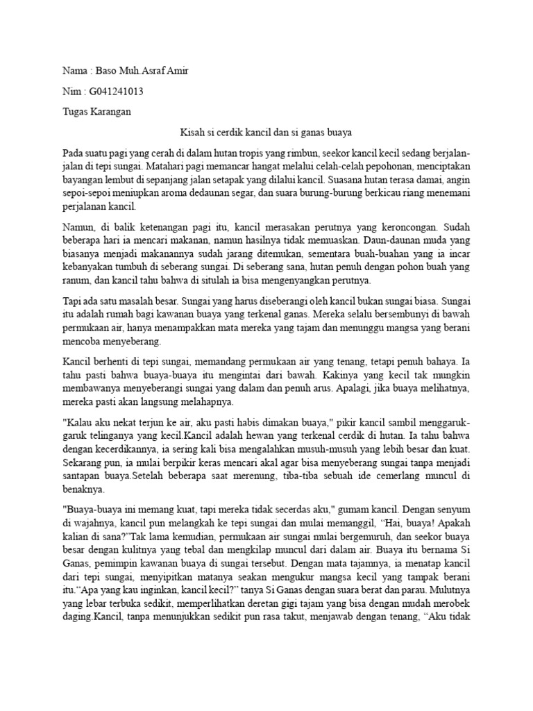 Tugas Karangan Bindo | PDF