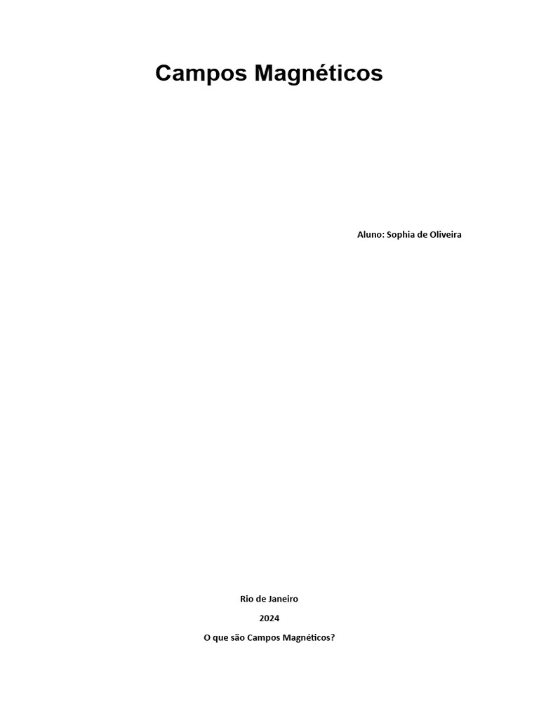 Campos Magneticos | PDF | Campo magnético | Magnetismo